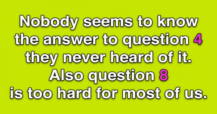 General Knowledge Quiz